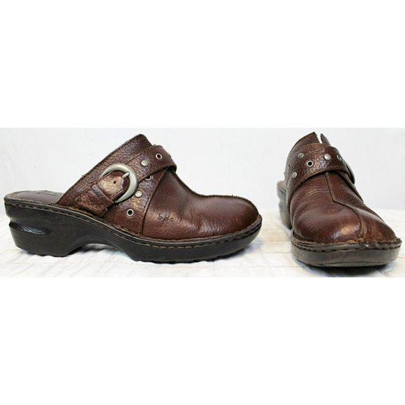 Børn | Shoes | Boc Born Concept Woman Sz 9 Brown Leather Slip On Mules ...